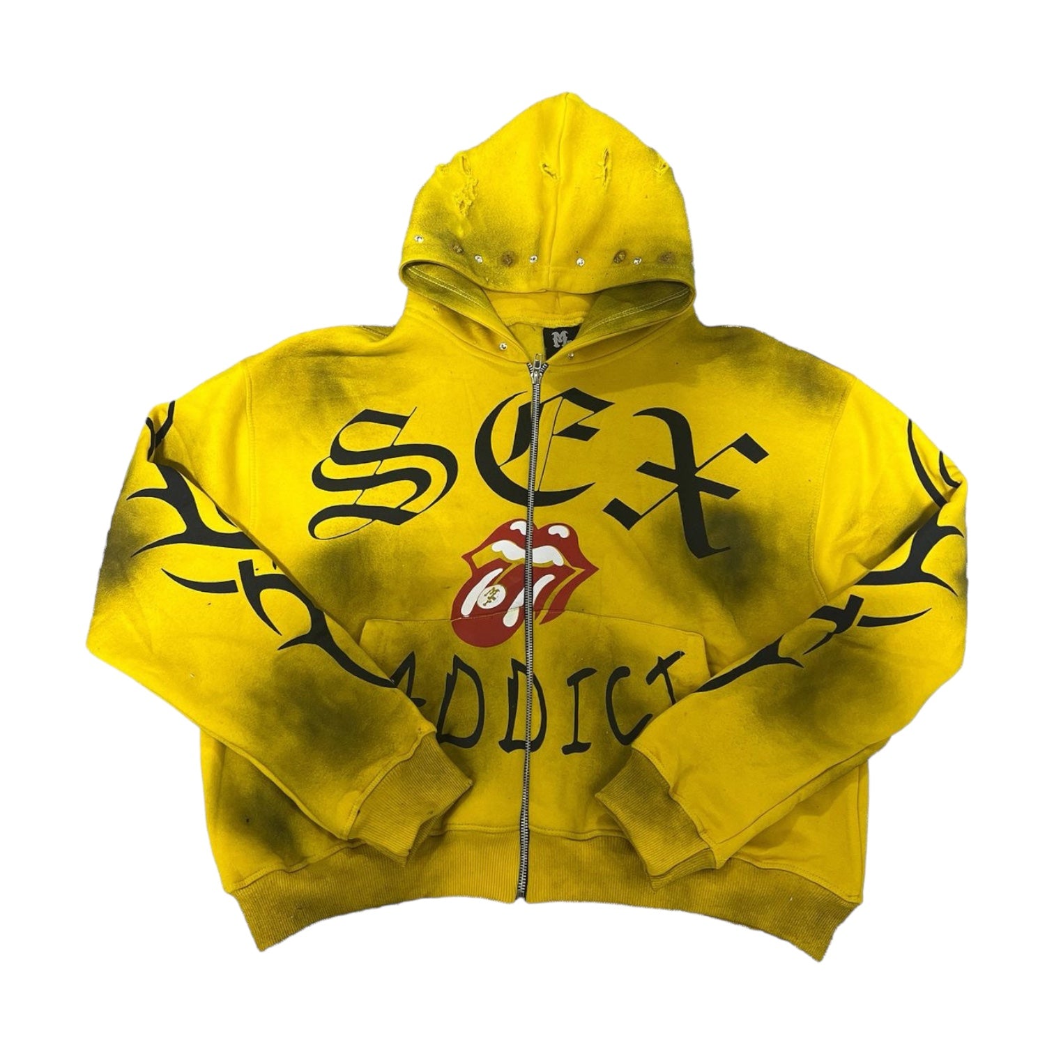 MERLINS FATHER: Loaded Addiction Zip Hoodie – On Time Fashions